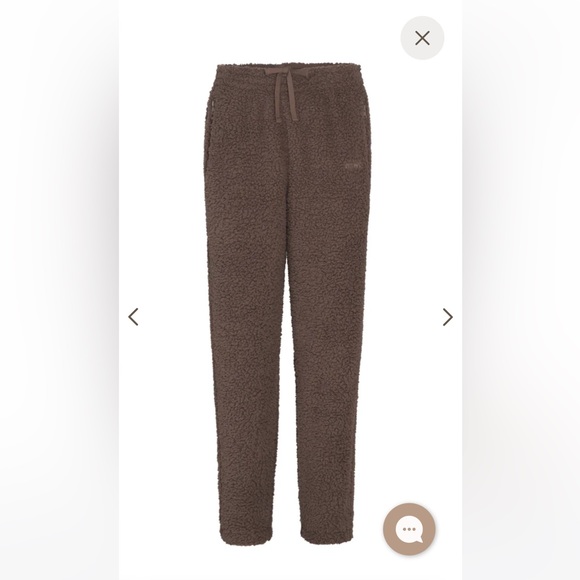 SKIMS | Pants & Jumpsuits | Skims Teddy Jogger Nwt Sz L Amethyst | Poshmark